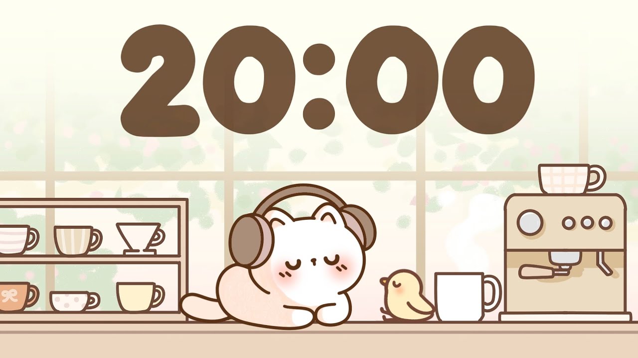 20 Minute Timer 🐱 Study Timer for Classroom Focus - YouTube