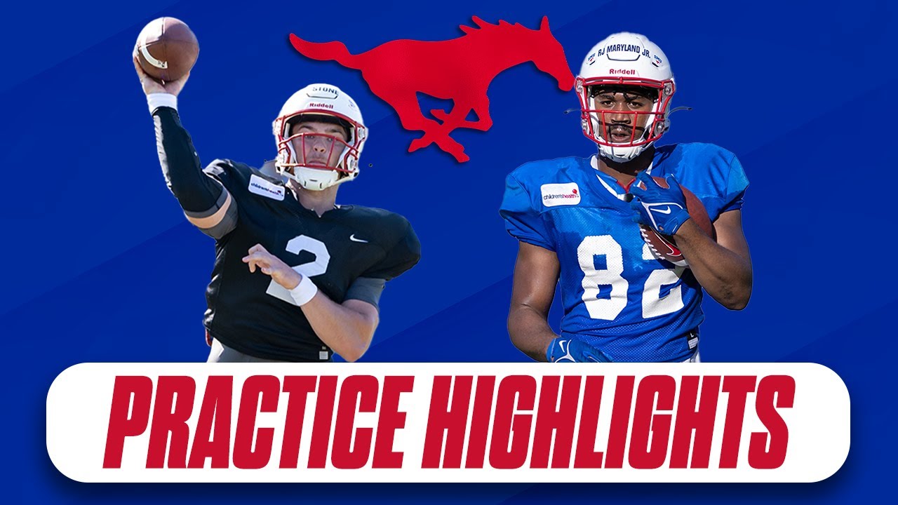SMU Football Fall Camp Day 15 Highlights: Mustangs practice before off ...