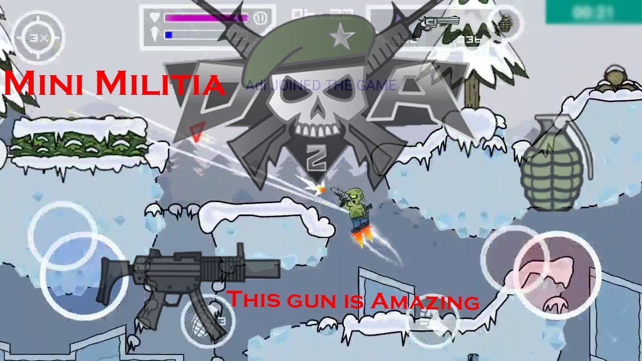Mini militia [ Mini militia Ice map victory match my favourite gun by ...