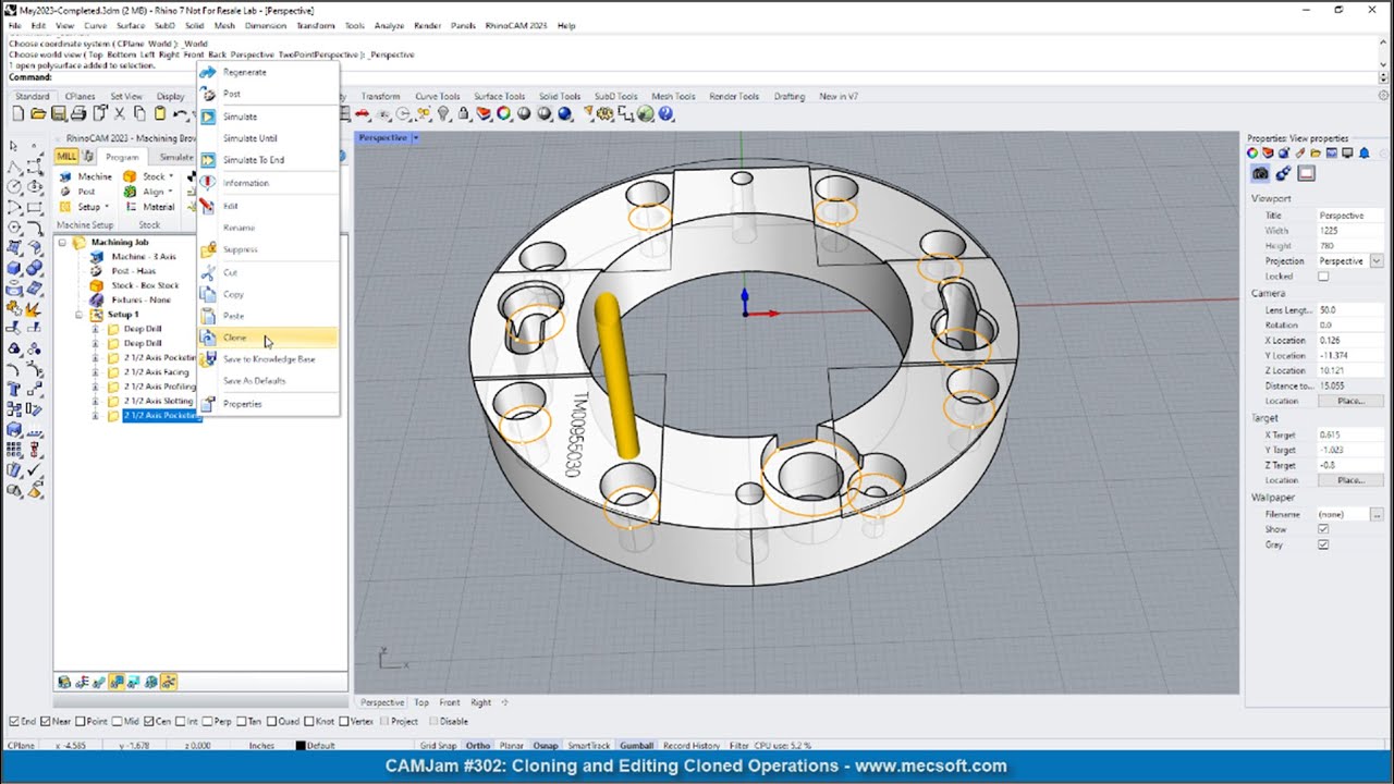 CAMJam #302: How to Cloning and Edit CAM Operations - YouTube