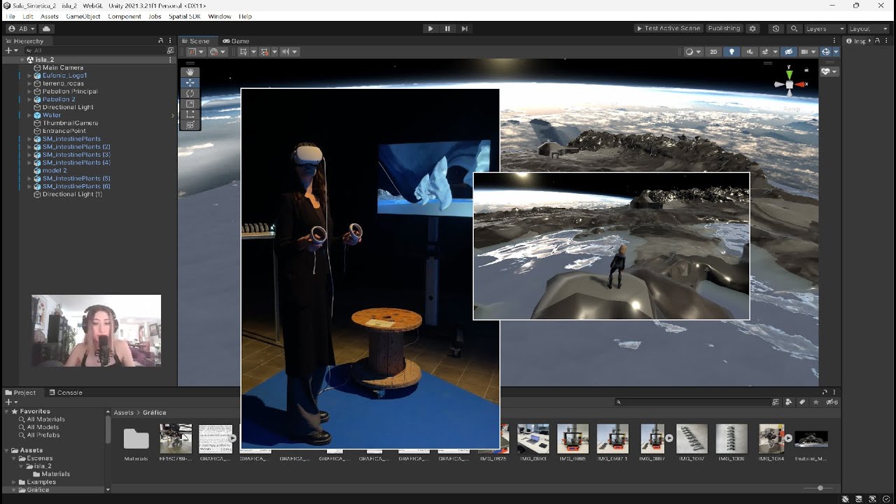 así es una obra de arte digital por dentro | con Blender, Unity y Spatial IO - YouTube