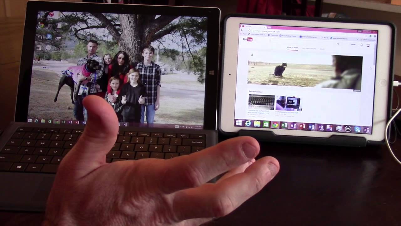 Use your iPad or iPhone as a second monitor for your Surface Pro 3 ...