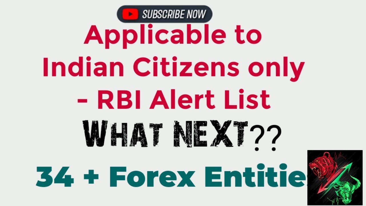 RBI Alert list - Forex Broker operating in India #RBI #exness #octafx # ...