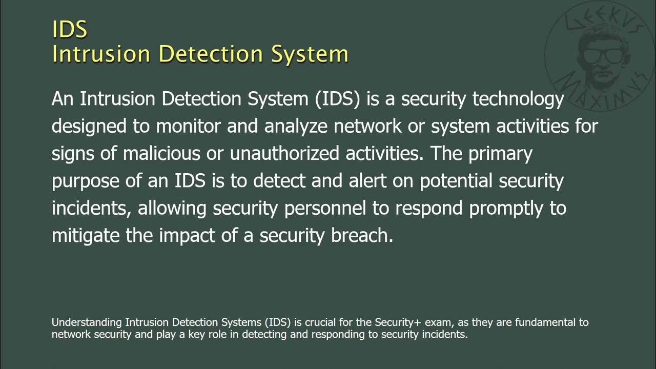 IDS - Intrusion Detection System - YouTube