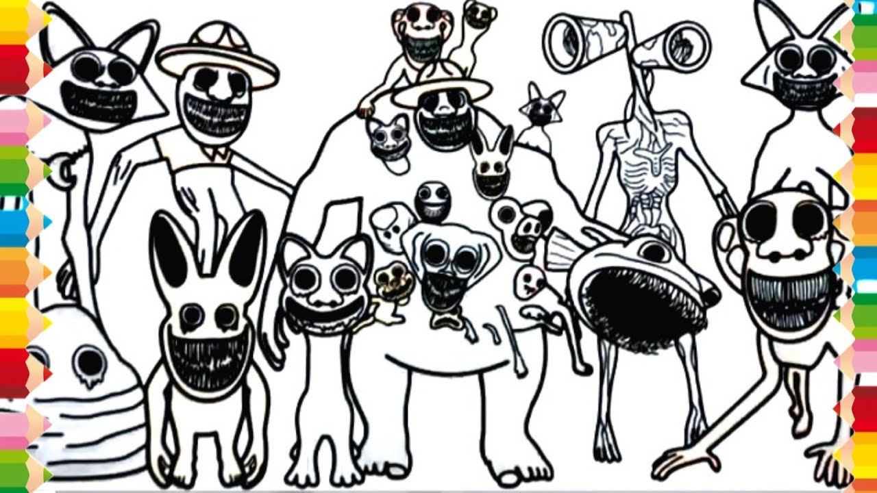 Zoonomaly New Coloring Pages / How To Color Bosses and Monsters from ...