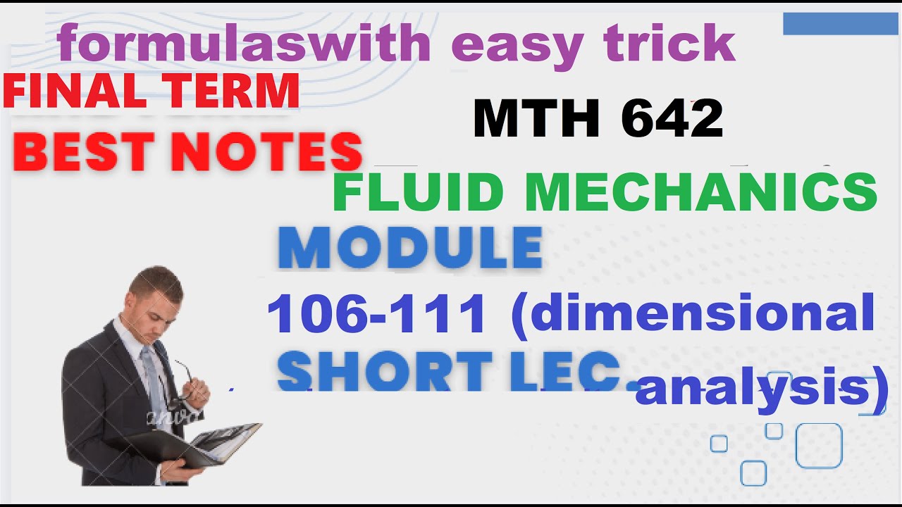 mth 642 topic 106-111|dimensional similarities|reynold,euler,weber,froud dimensionless ...