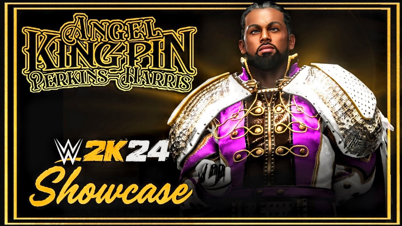 WWE 2K24 - Angel Perkins-Harris "Almighty Kingpin" Showcase - YouTube
