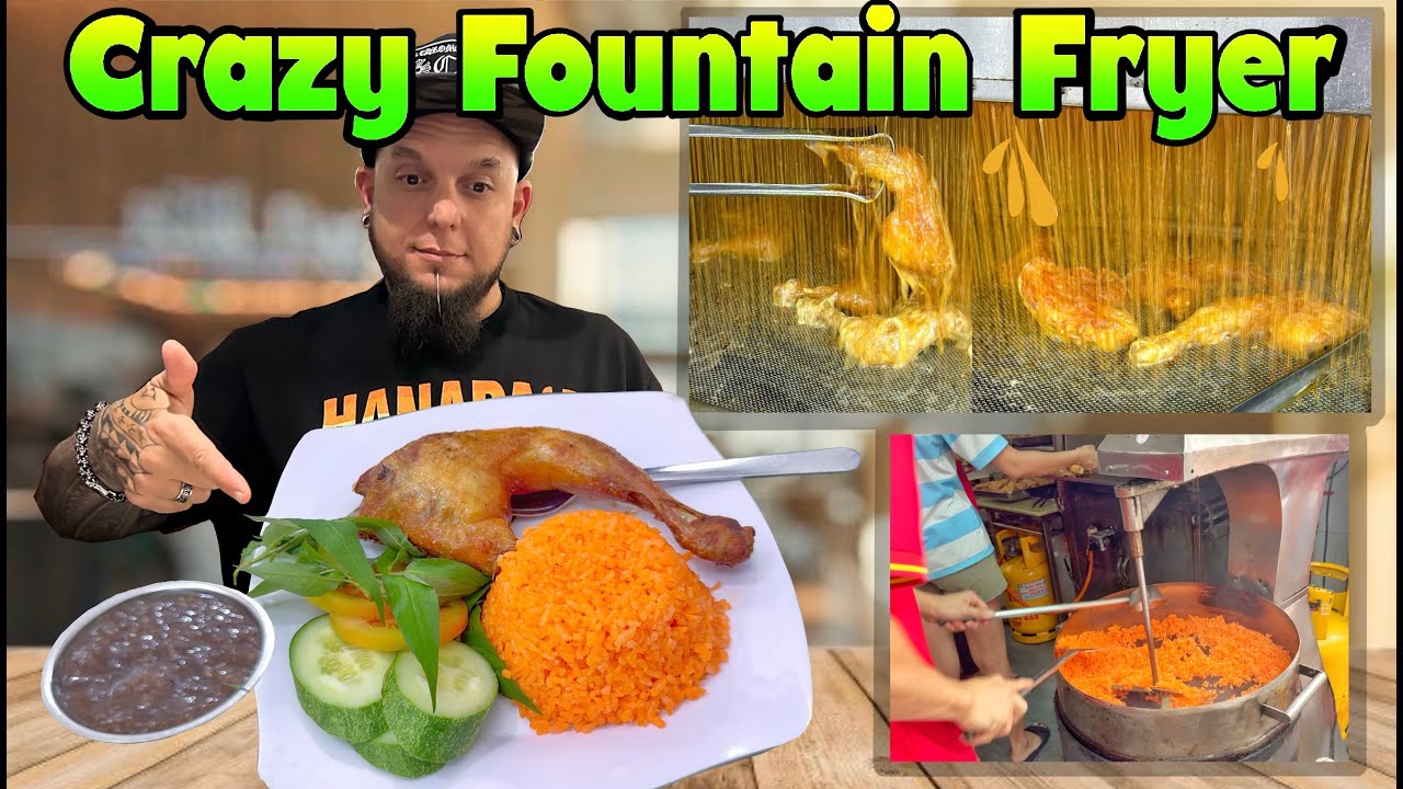 VIETNAM FRIED CHICKEN | FOUNTAIN MACHINE OF OIL | COM GA XOI MO SU SU ...