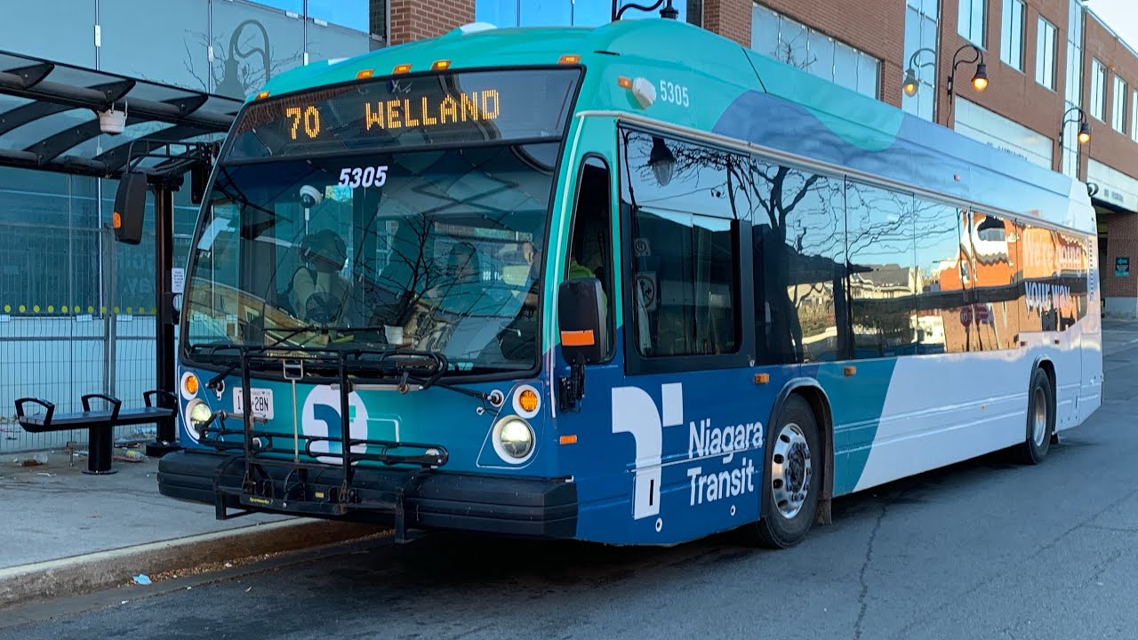 Niagara Transit Ride Video on 5305 on route 70 Brock University ...
