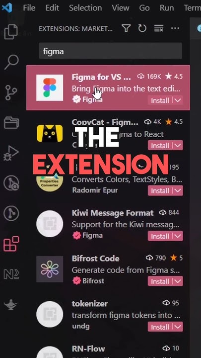 Integrate Figma Right Into Your VS Code. #coding #extensions #programming #shorts - YouTube