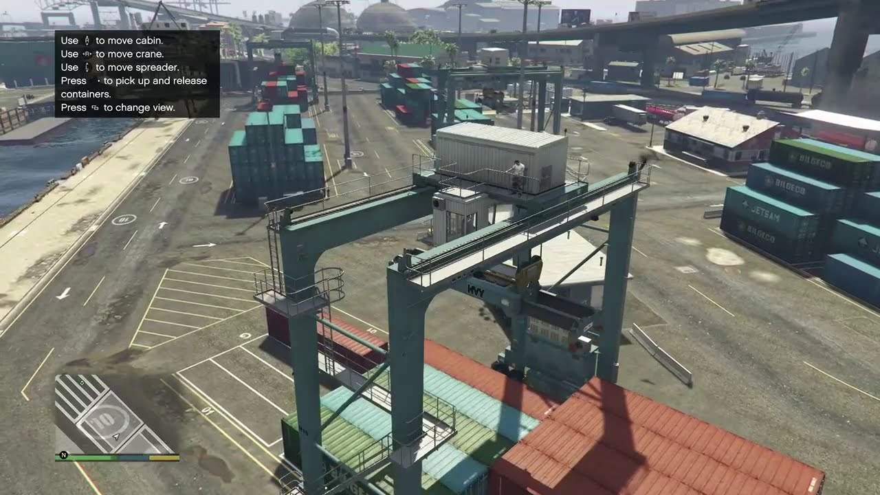 GTA V Moving Containers Scene - YouTube