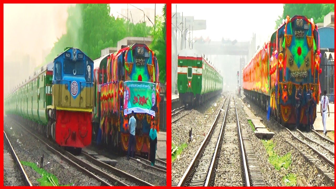 Same day UP-DOWN Subarna Express Train with mitali express train ...