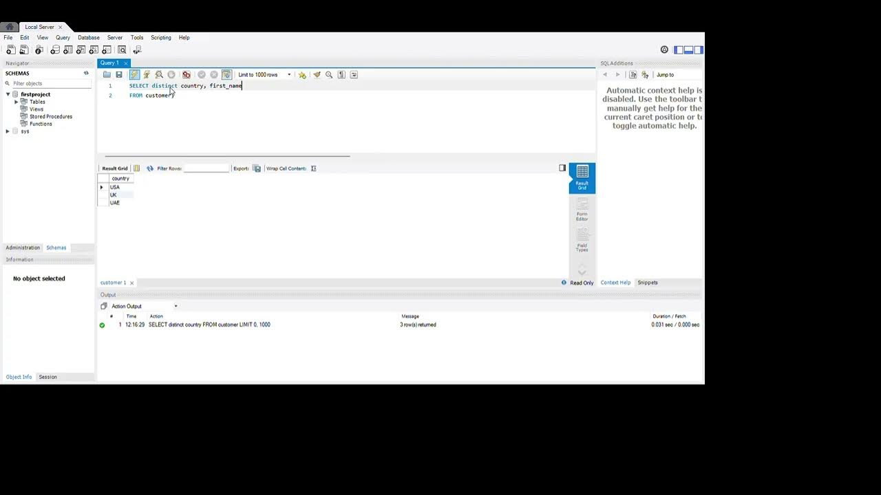 MySQL Project 9: 'SQL Select Distinct' Created by Trishanth Kumar - YouTube