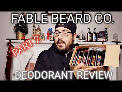 FABLE BEARD CO. DEODORANT REVIEW PART 2!! - YouTube