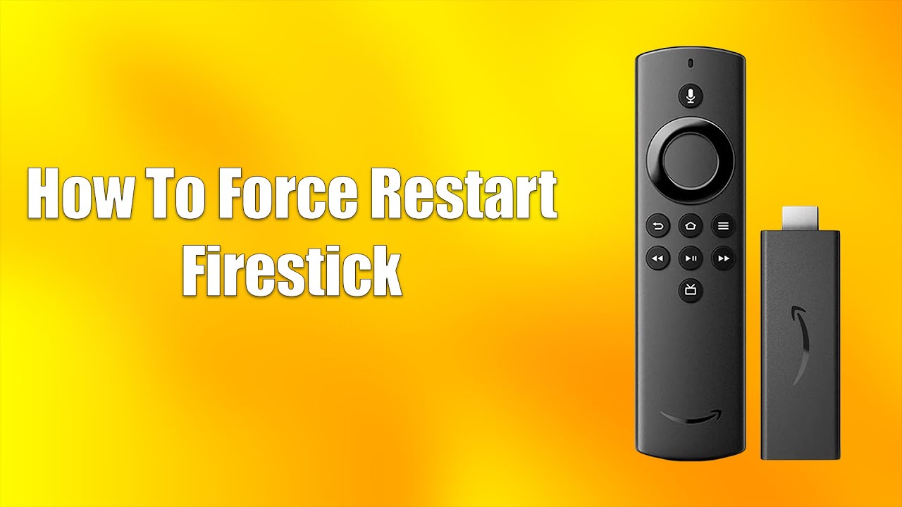 How To Force Restart Firestick - YouTube