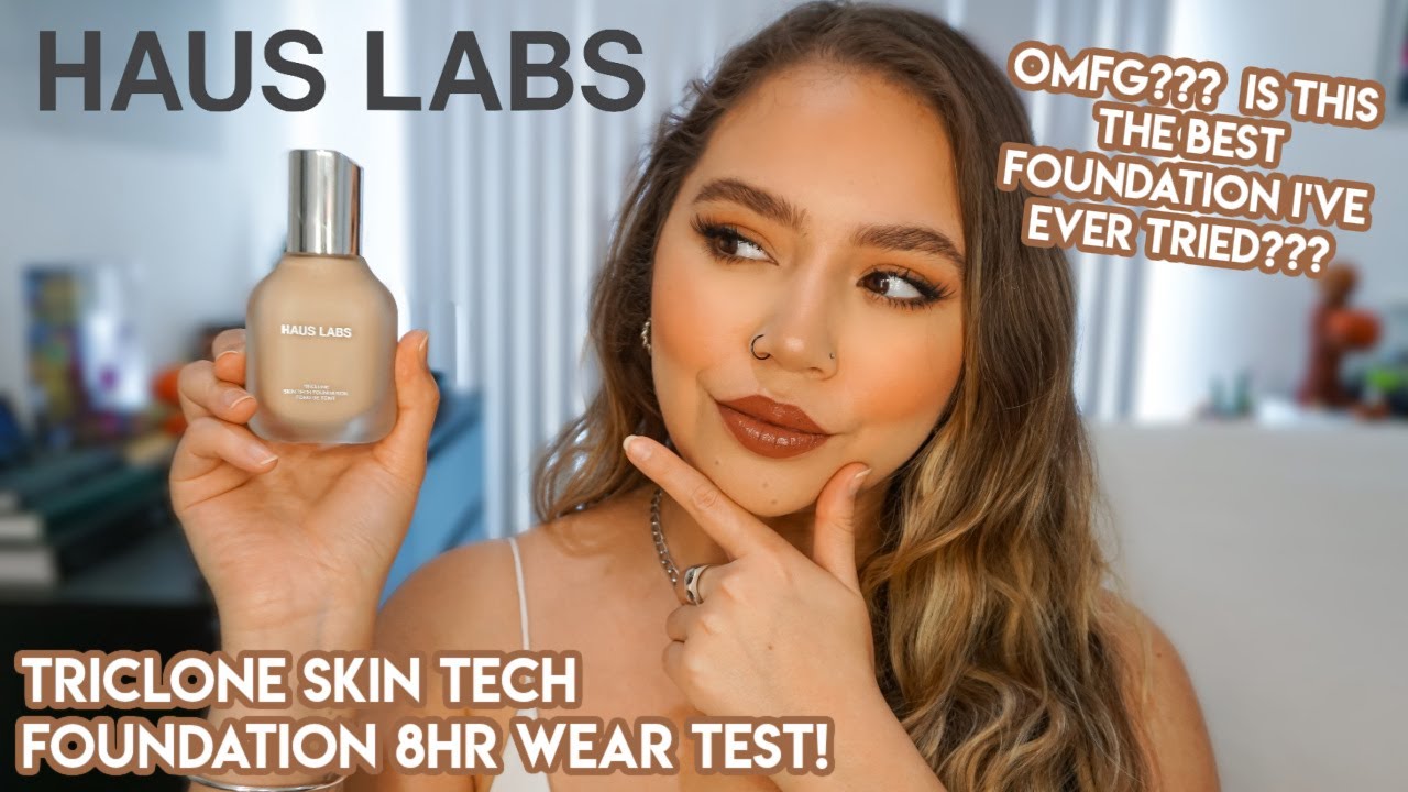 NEW HAUS LABS TRICLONE SKIN TECH FOUNDATION | WEAR TEST + REVIEW ...