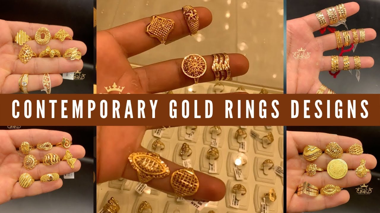 Contemporary Gold Rings Designs // #GoldRings // New Gold Ring ...