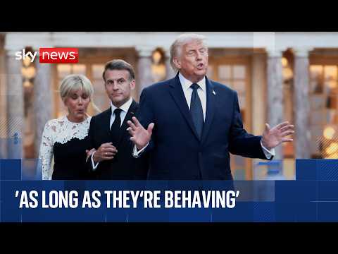 Trump arrives in Versailles for dinner with Macron