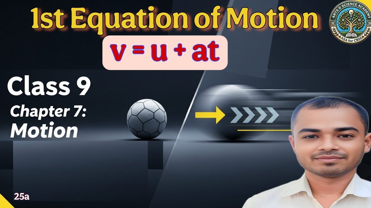 1st Equation of Motion by Graphical Method| Class 9 | Physics | NCERT ...