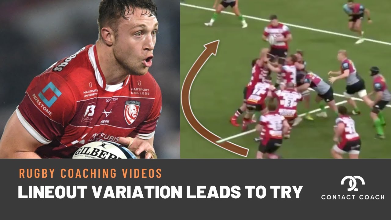 Rugby Coaching: Gloucester Lineout Play Variation - YouTube