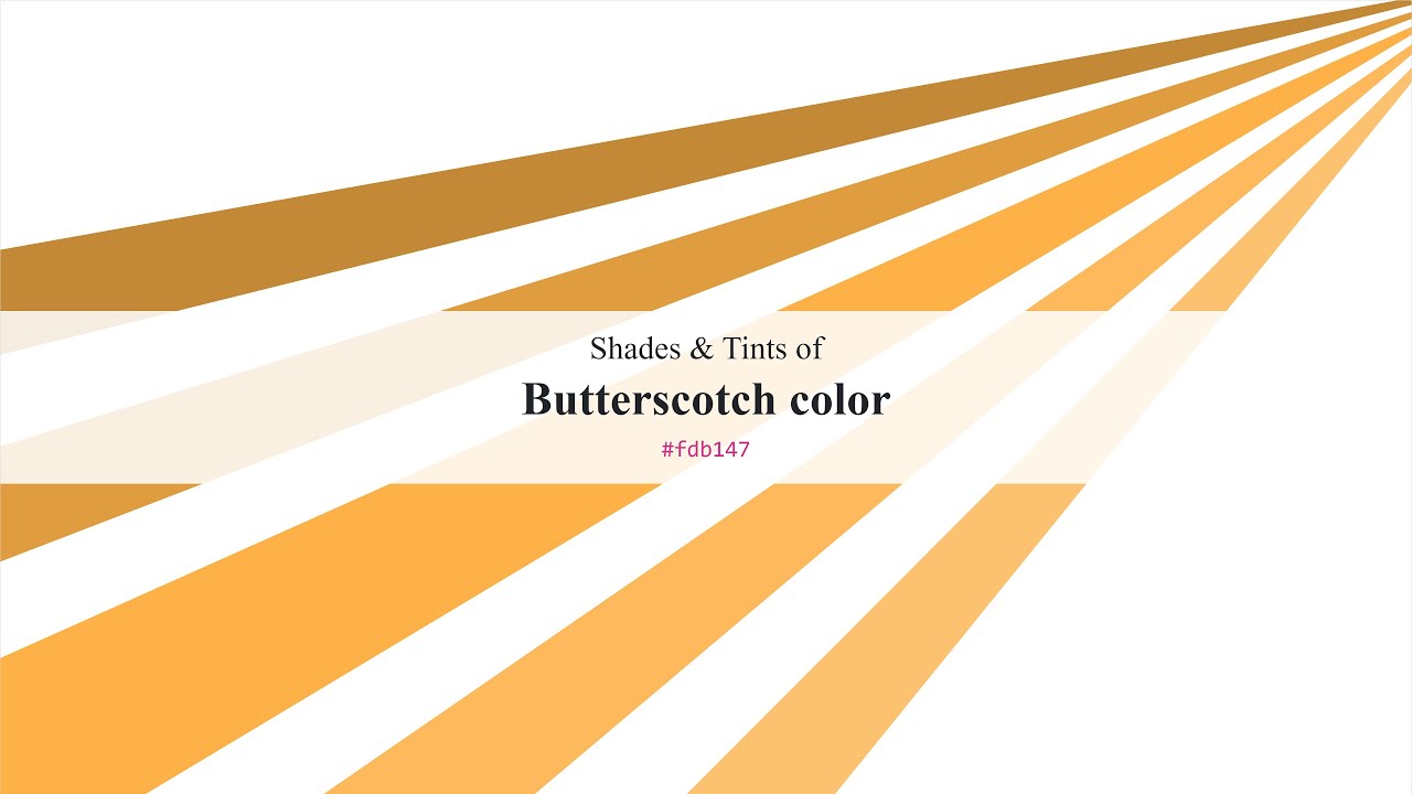 Shades & Tints of Butterscotch color #fdb147 A Warm Yellow color # ...