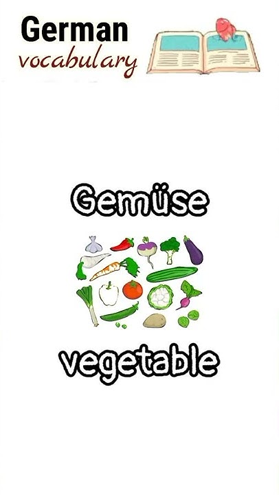 Gemüse (vegetable) | German language - YouTube