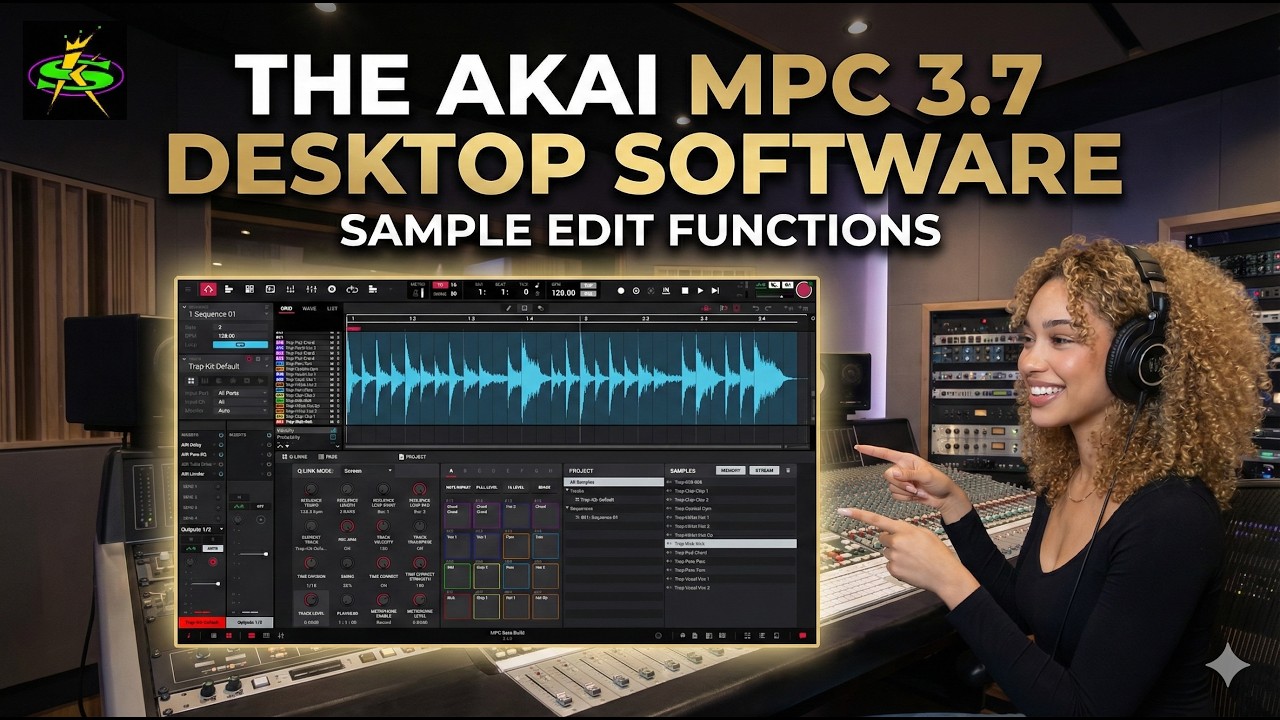 THE AKAI MPC3.7 DESKTOP SOFTWARE: SAMPLE EDIT FUNCTIONS PRO - YouTube