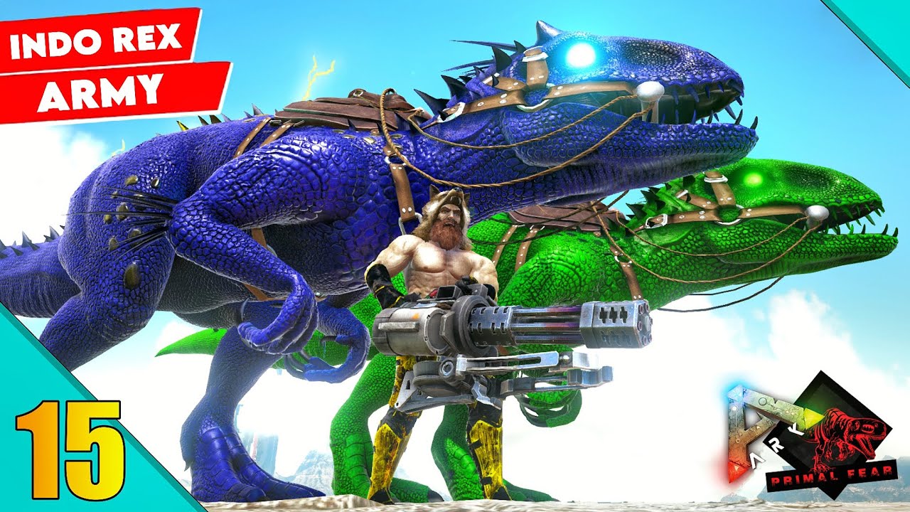 POISION AND LIGHTING MINI INDOMINUS REX TAMING 🔥🔥 : ARK PRIMAL FEAR #15 ...