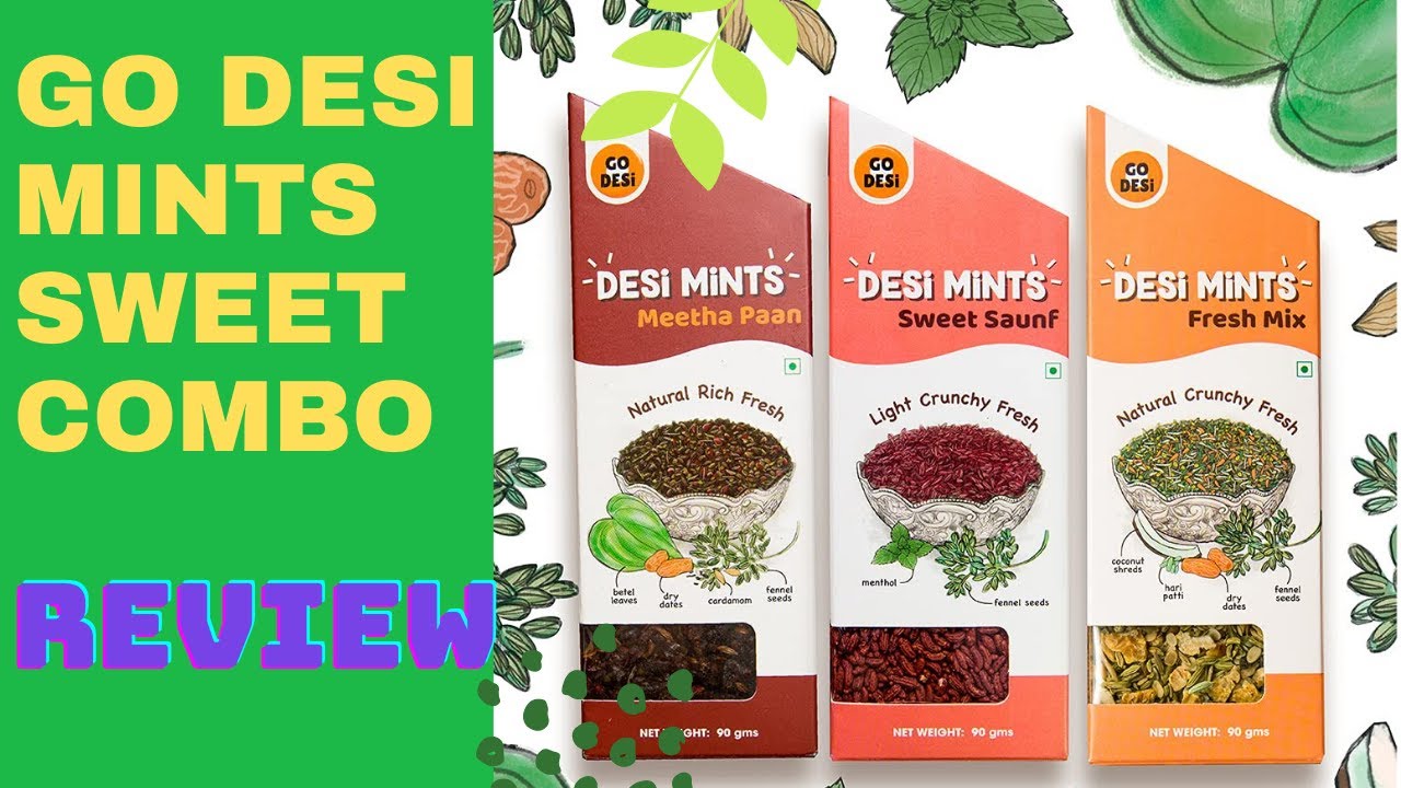GO DESi DESi MiNTS Sweet Combo Meetha Paan, Sweet Saunf & Fresh Mix ...