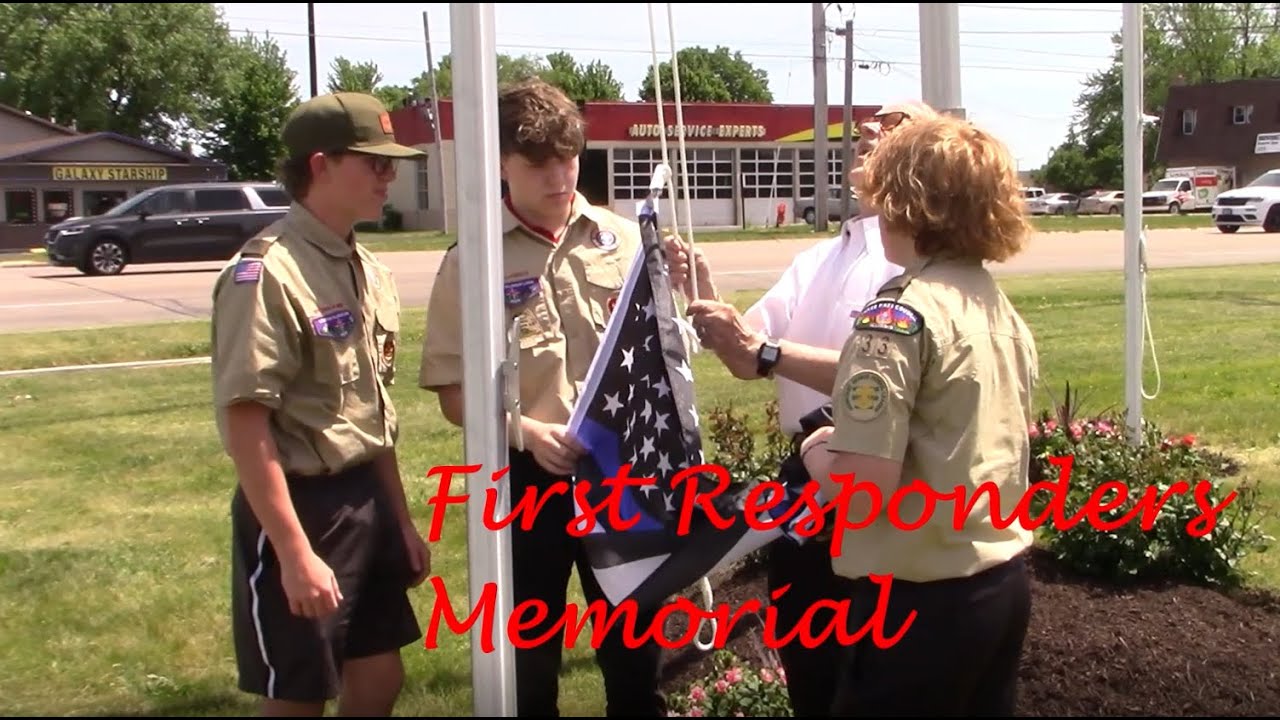FIrst Responder Memorial Dedication - YouTube