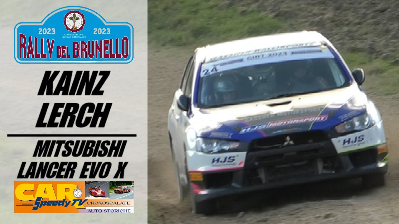Rally del Brunello 2023 || Martin Kainz-Inka Lerch || Mitsubishi Lancer Evo X - YouTube