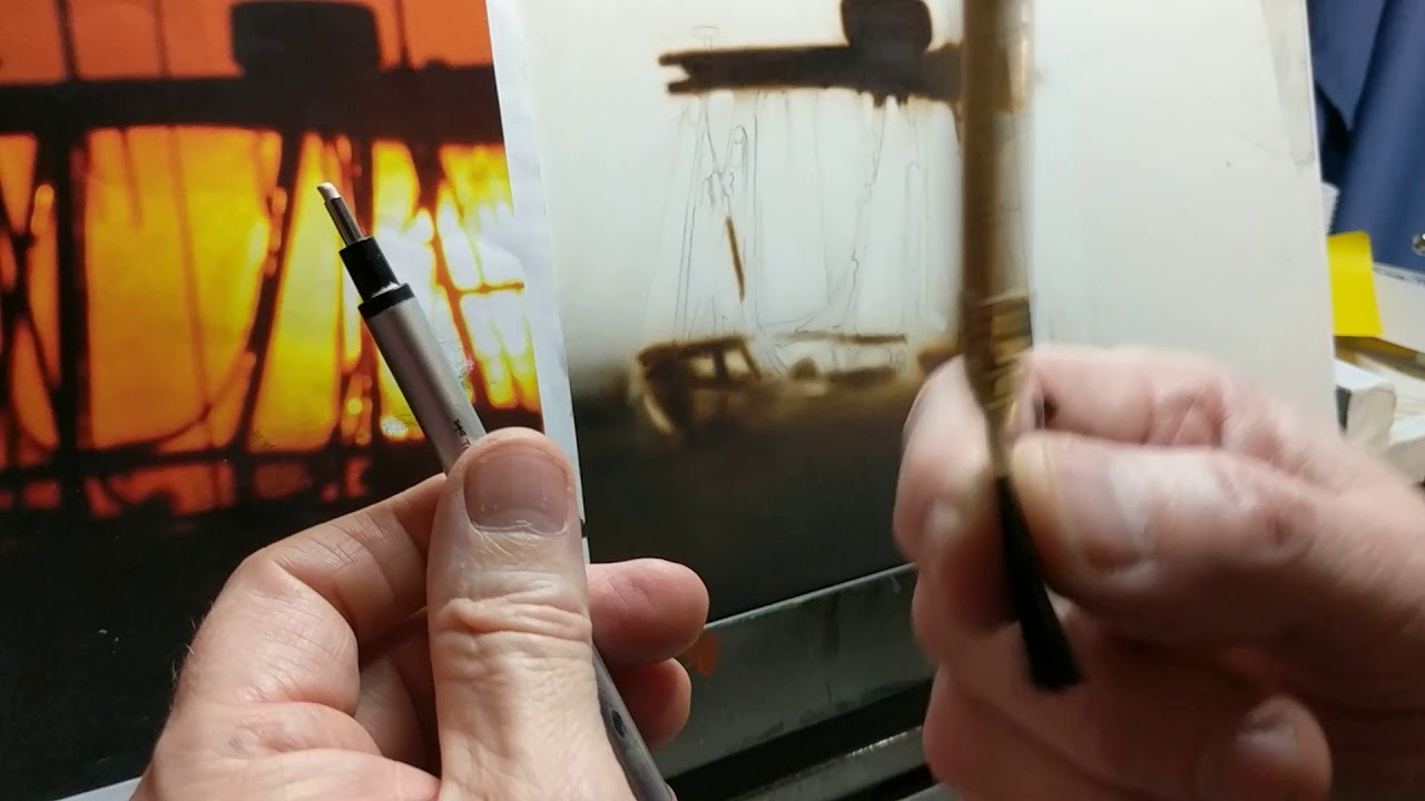 Part 2 How to paint a photorealistic sunset using an airbrush - YouTube