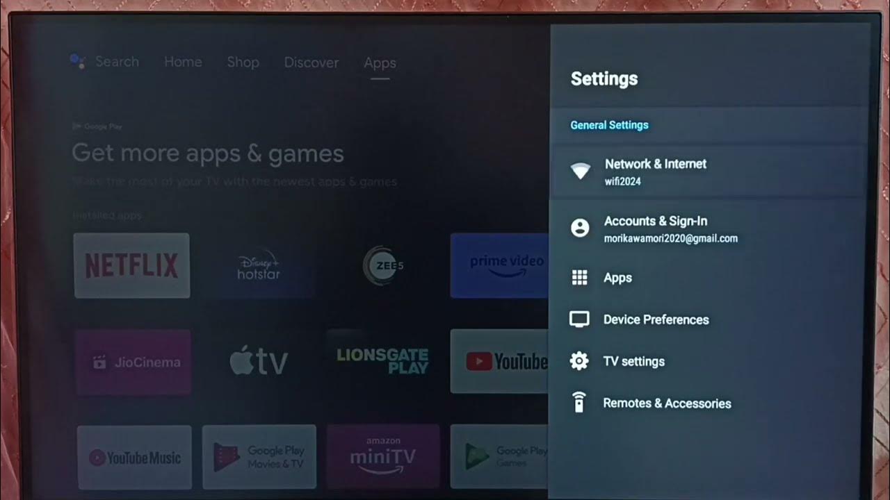 ACER Android TV : 2 Ways to Find IP Address and MAC Address - YouTube