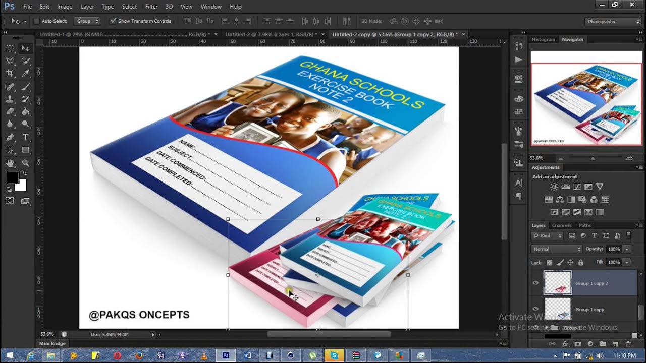 How To 3D Exercise Book In Photoshop 2015 YouTube how-to-3d-exercise-book-in-photoshop-2015-youtube