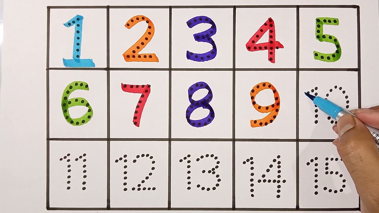 learning numbers,one two three four,counting numbers for kids,123 ...