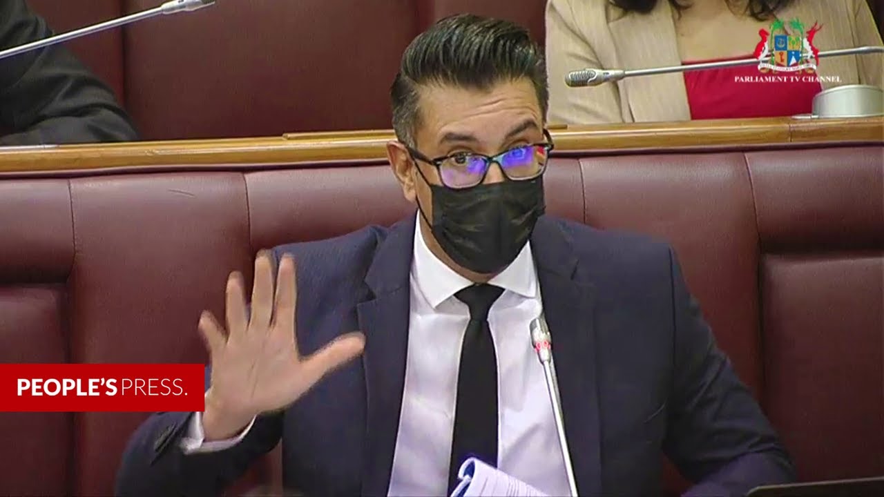 L’intervention du député Shakeel Mohamed au parlement - YouTube