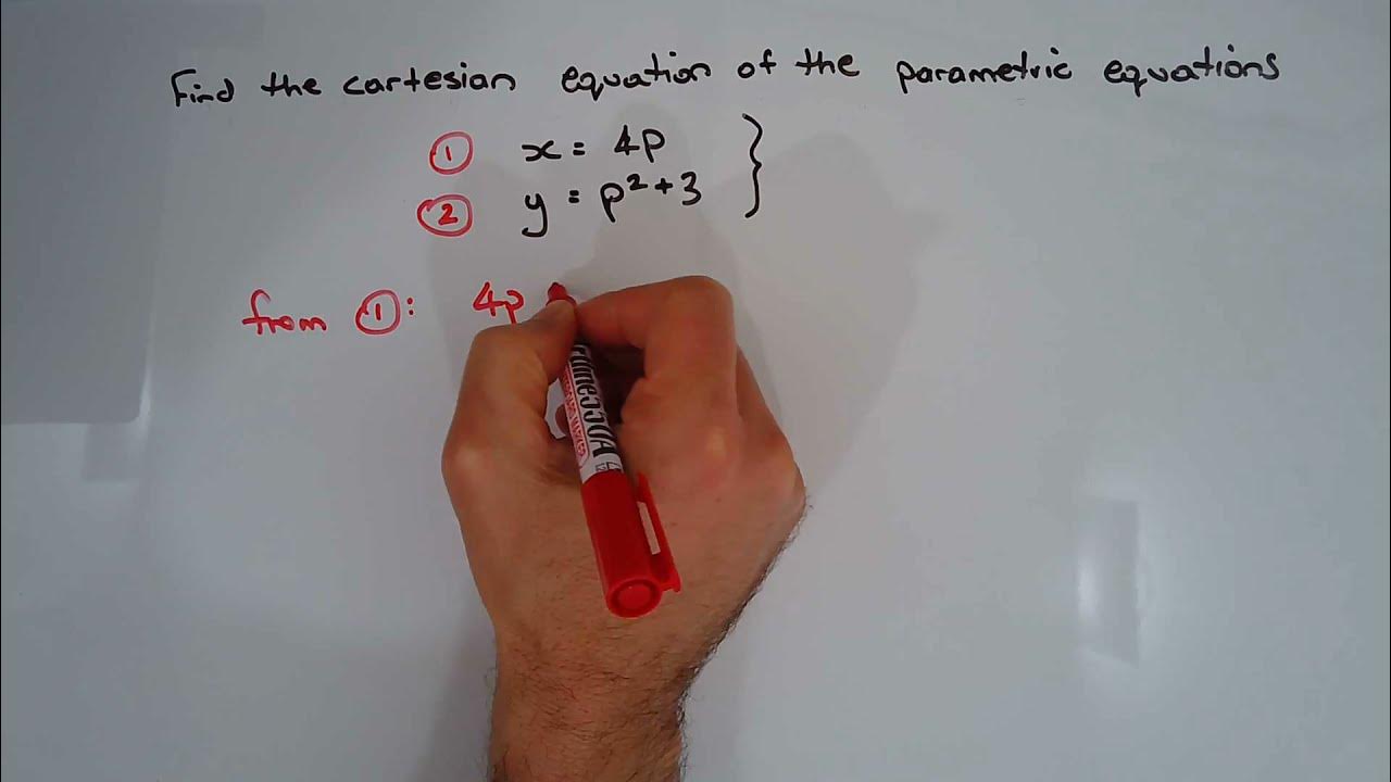 How to convert a set of parametric equations into Cartesian form ...