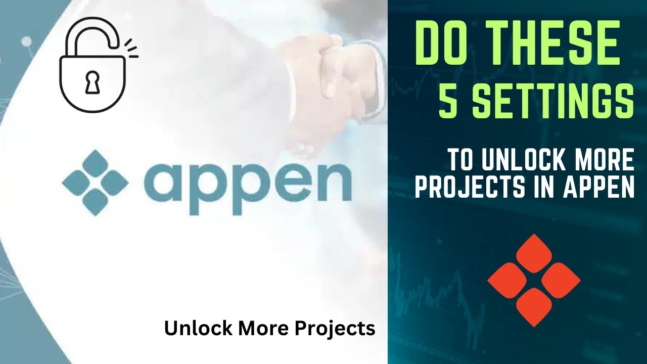 5 Settings To Unlock More Projects In Appen - YouTube