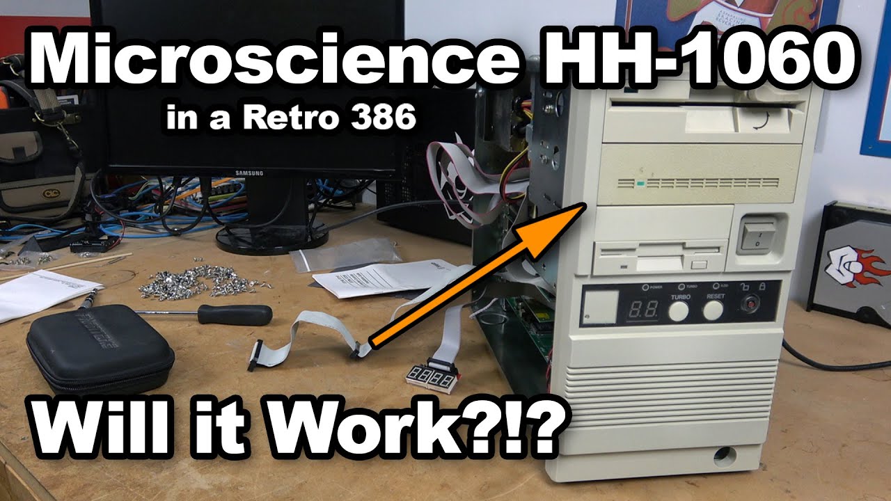 I put a Microscience HH-1060 in my Retro 386 PC - Classic Case Build ...