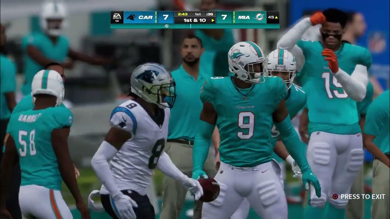 Dolphins vs Panthers WEEK 6 PS5 MADDEN 24 updated roster season 24/25 - YouTube