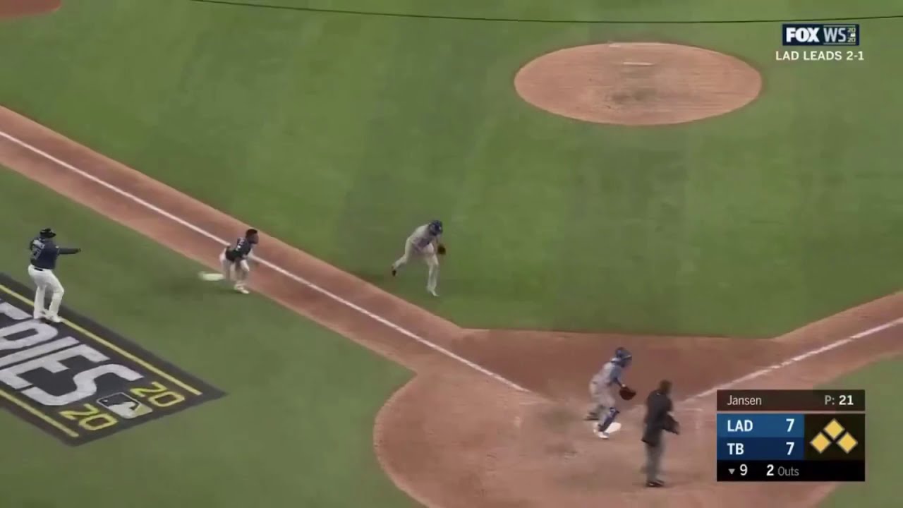 Tampa Bay’s Walk Off Hit | 2020 World Series | Dodgers vs. Rays Game 4 ...