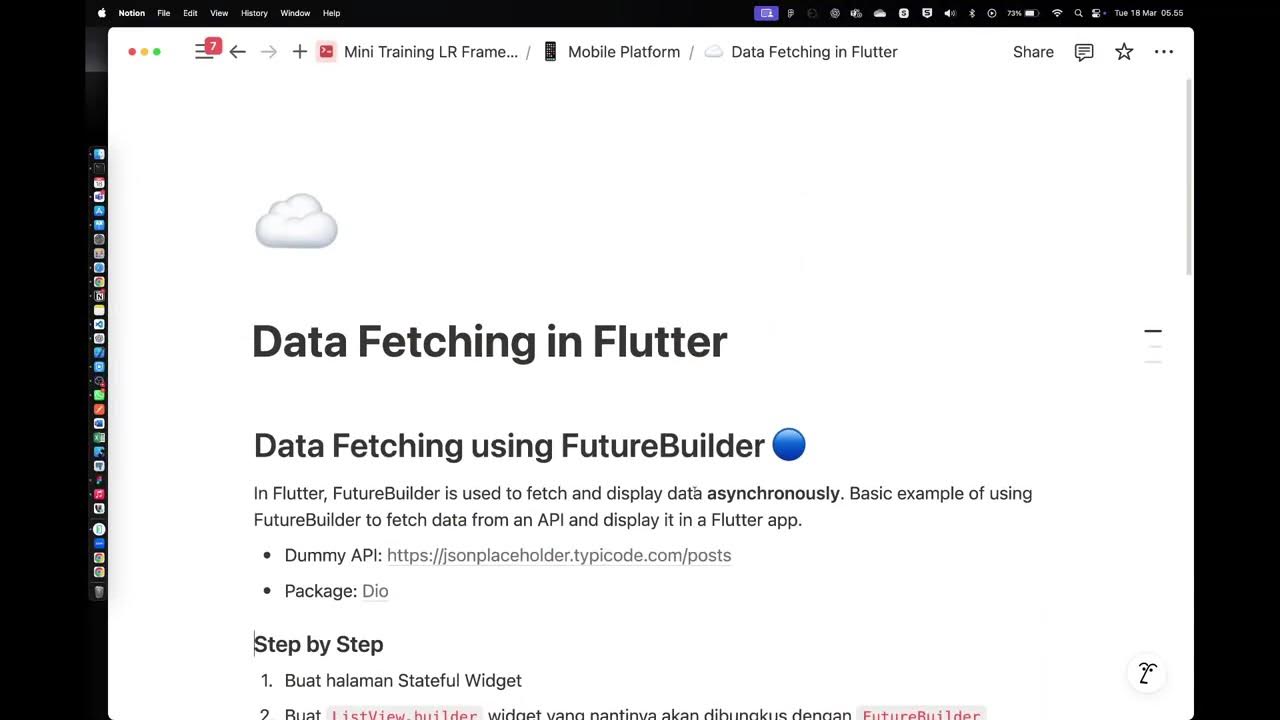 FutureBuilder di Flutter: Ambil & Tampilkan Data Secara Asynchronous - YouTube