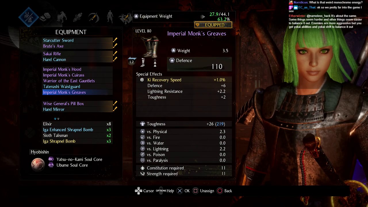 Chill Stream of Nioh 2! Delicious THICC Demon Grill Murders other ...