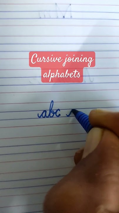 cursive joining alphabets#education #Learn handwriting - YouTube