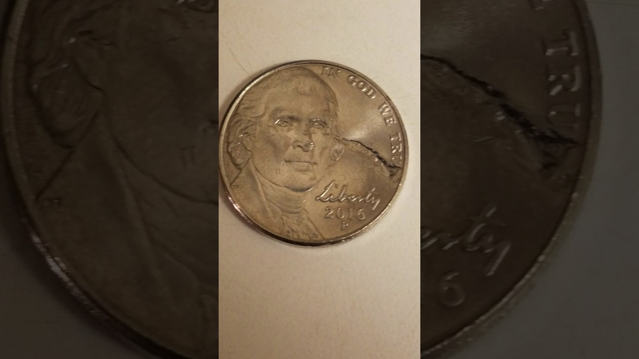 2016 Jefferson nickel error - YouTube