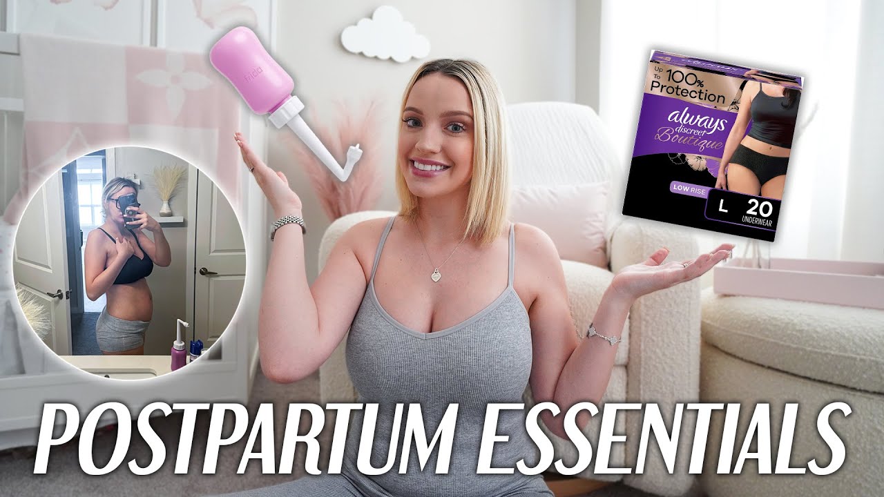 my postpartum must haves! *what I ACTUALLY used to recover* - YouTube