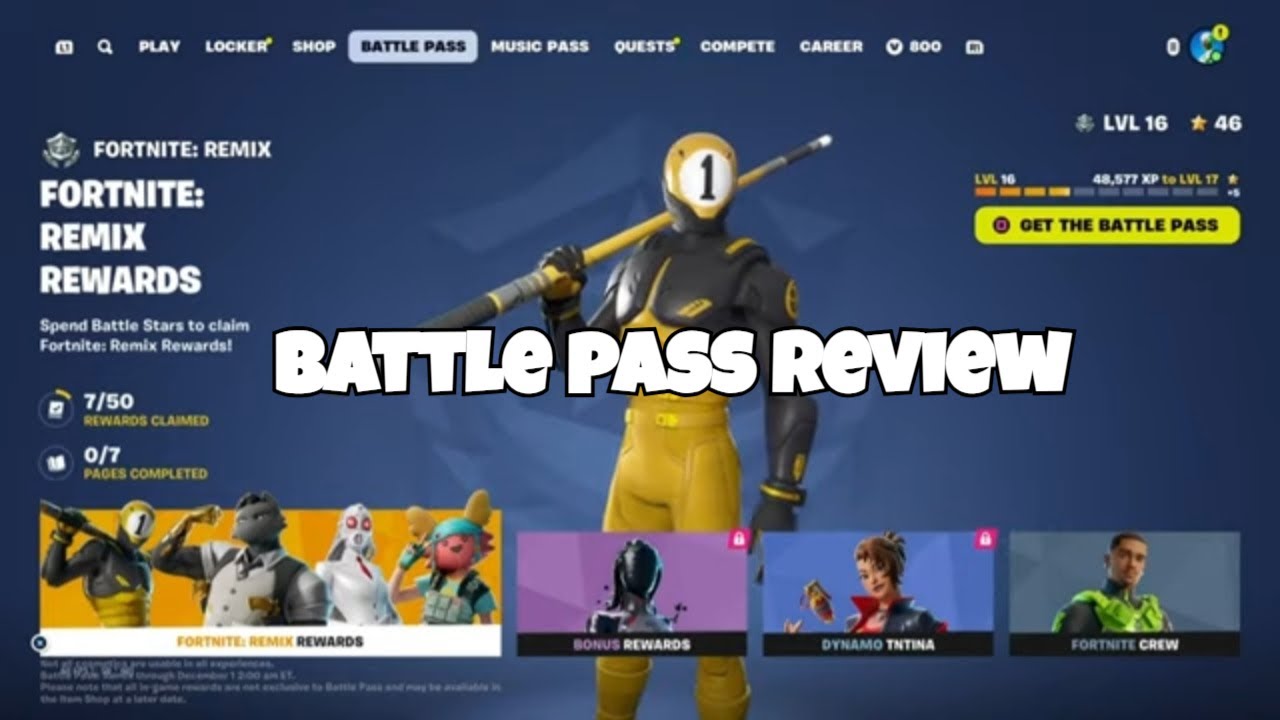 Fortnite Chapter 2 Remix Battle Pass - YouTube