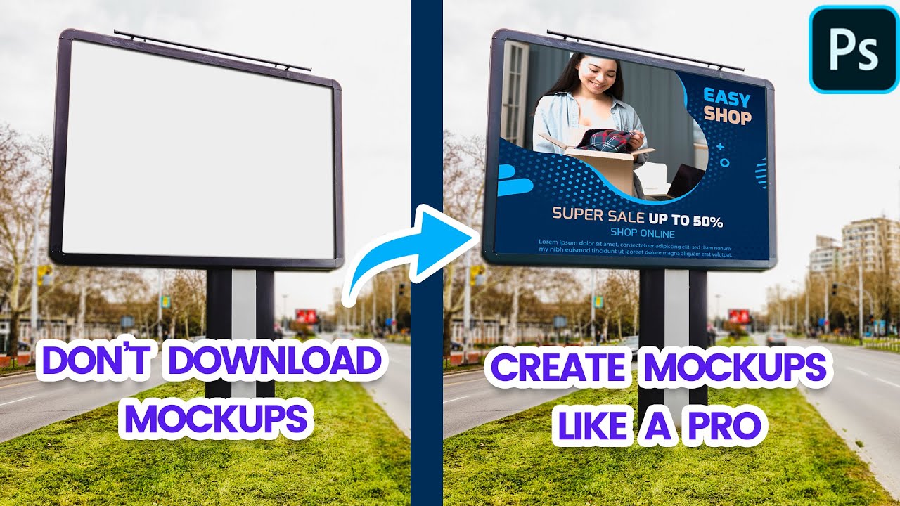 Billboard Mockup Mockdown : creating a realistic billboard mockup from ...