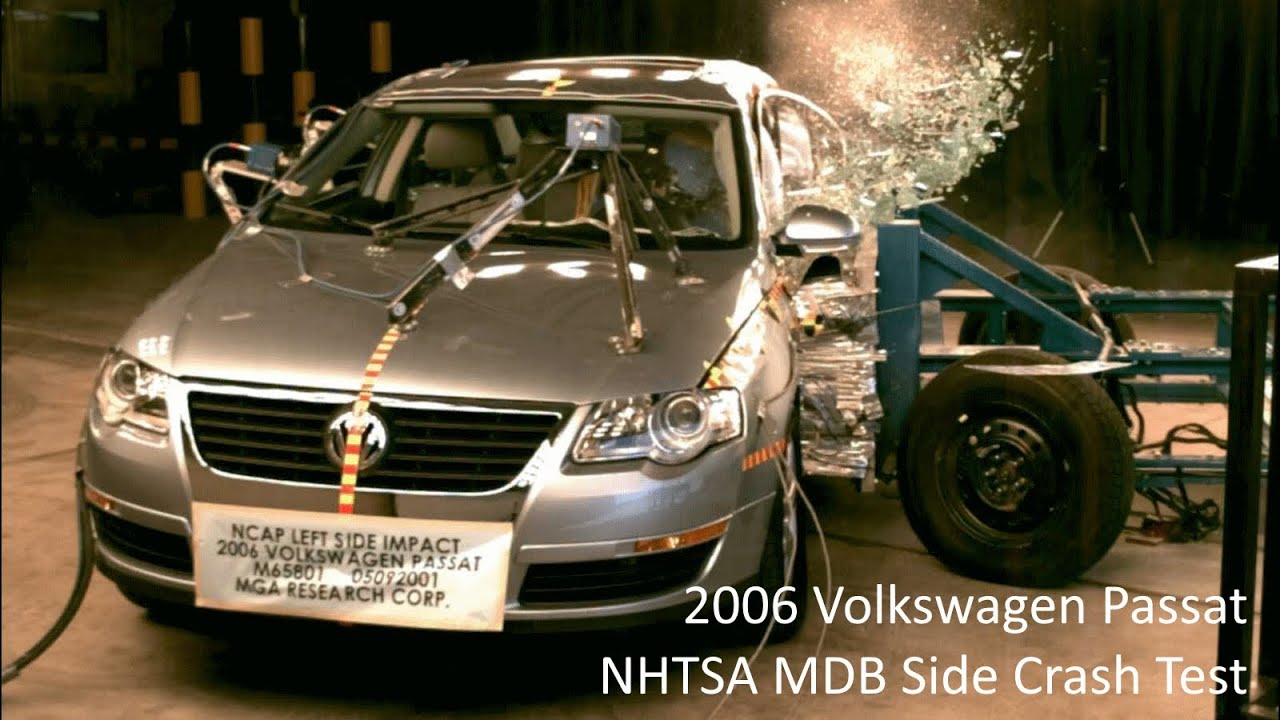 2006-2010 Volkswagen Passat / Passat Wagon NHTSA MDB Side Crash Test ...