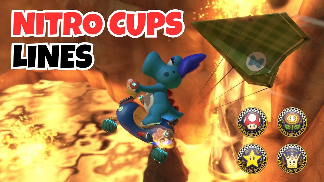 How to drive on Nitro Cups Tracks - 150cc Online Lines - YouTube